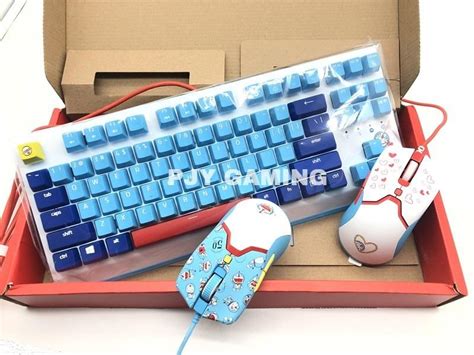 99new Razer X Doraemon Mouse Keyboard Bundle Razer Blackwidow X Te Viper Mini Computers And Tech