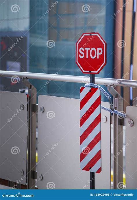 Traffic Safety Warning Signage A Stop Restrictive Octagon Sign With