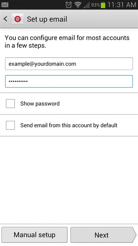 How Do I Configure My Android Phone To Work With Connect Mail DataYard