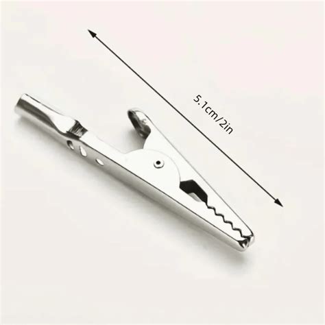 Metal Alligator Clip Spring Clamps Test Line Crocodile Clip Silvery