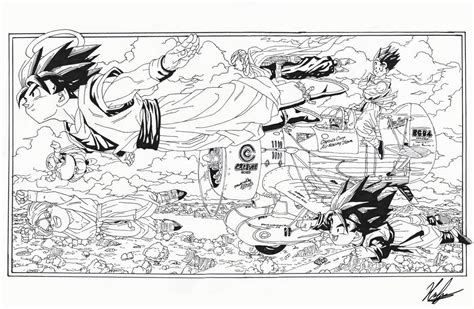 Poster Akira Toriyama Art Black And White By Neoyurin On Deviantart