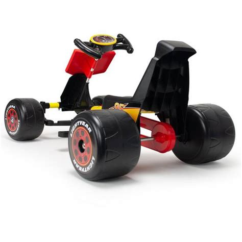 Injusa Go Kart Cars Lightning Mcqueen Svartrödgul