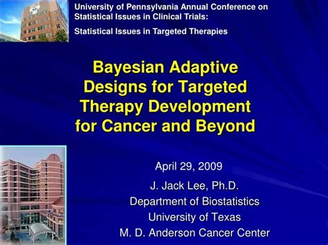 Ppt Bayesian Adaptive Designs For Targeted Therapy Development For