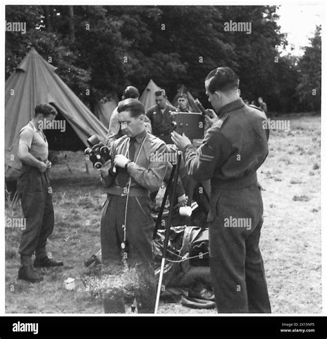 An Army Captain Of The Army Film Unit First Afu Cameraman With The Bef And Participant In