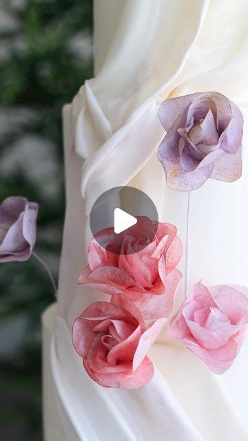 Цветы из вафельной бумаги самый простой способ