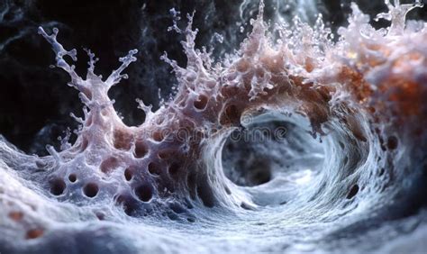 An Intense 3d Model Of Cancerous Tumor Invasion Stock Illustration