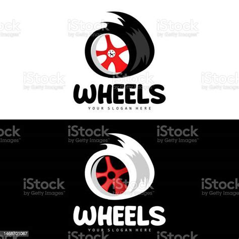타이어 휠 로고 자동차 부품 벡터 유지 보수 워크샵 디자인 차고 자동차 차량 현대 간단한 휠 아이콘 고급에 대한 스톡 벡터 아트