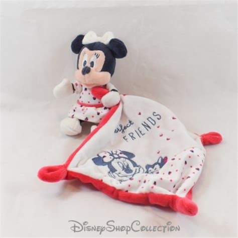 Doudou Mouchoir Minnie Disney Perfect Friends Simba Toys Rouge Blan