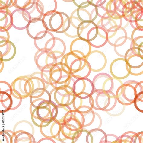 Seamless Geometric Circle Pattern Background Vector Design From Rings With Opacity Effect
