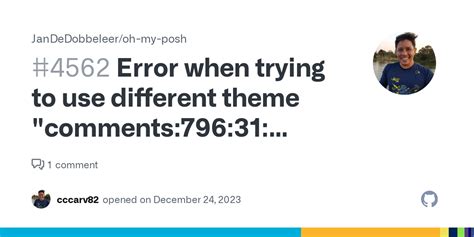 Error When Trying To Use Different Theme Comments79631 Literal Not Terminated And Comments
