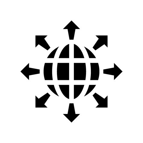 Global Network Icon Vector Symbol Design Illustration 26197917 Vector