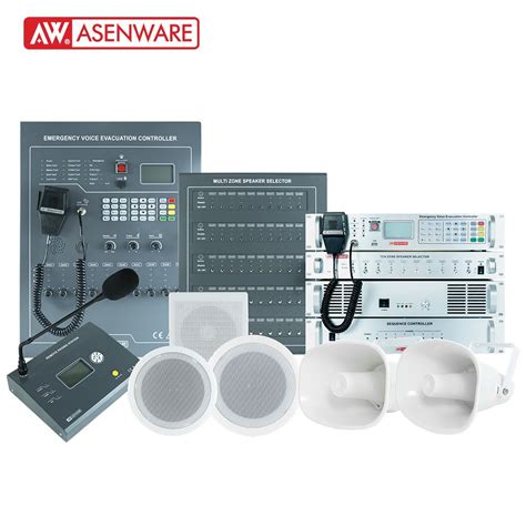 Emergency Voice Evacuation System Voice Alarm System Controller With 20