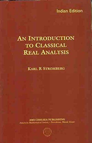 An Introduction To Classical Real Analysis Campus Book House
