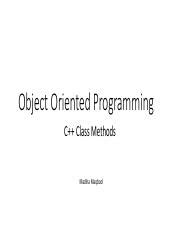 Mastering C Class Methods Inside Outside The Class Course Hero