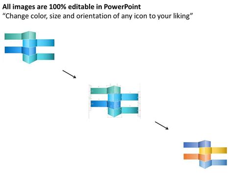 Four Staged Colored Text Boxes For Data Flow PowerPoint Template Templates PowerPoint
