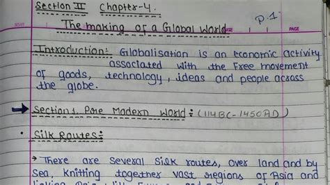 CBSE Class 10 History Notes Chapter 4 The Making Of A Global World