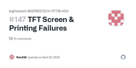 TFT Screen Printing Failures Issue Bigtreetech BIGTREETECH TFT V GitHub