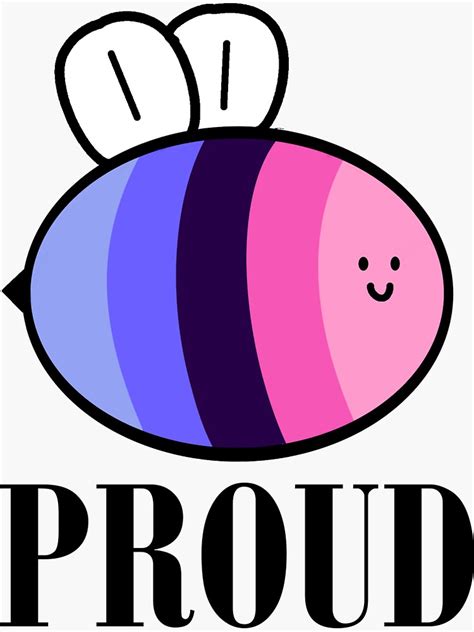 Bee Proud Omnisexual Flag Sticker For Sale By Alrightlilbitty Redbubble