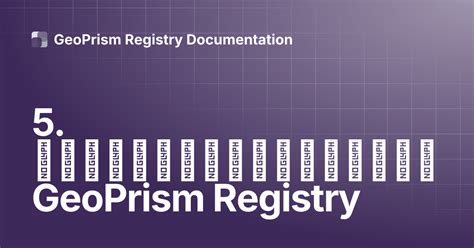 5 ອົງປະກອບທີ່ສໍາຄັນ Geoprism Registry Geoprism Registry Documentation