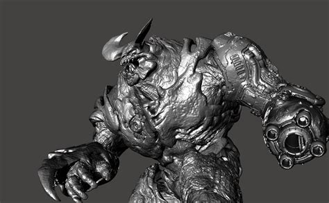 Stl File Cyberdemon Doom 2016 Boss Uac Tyrant Extreme Ultra Detailed Mesh Stl For 3d Print