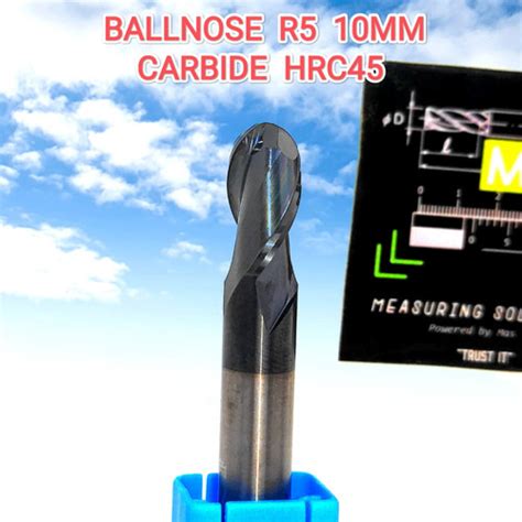 Promo Ballnose Diameter 10mm Hrc45 Carbide 2f R5 D10 Ball Mill 10 Mm