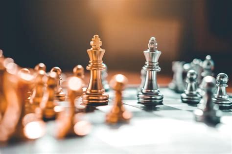 Premium Photo Close Up Of Chess Pieces On Chess Board