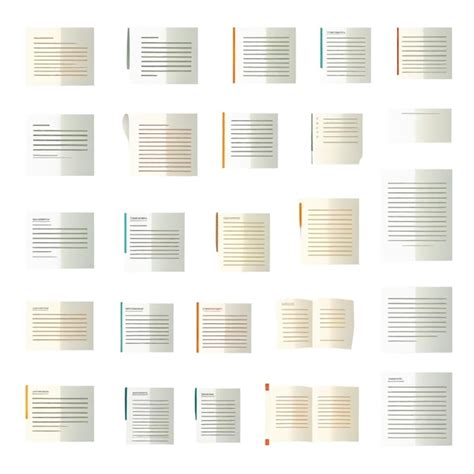 Transcript Vector Set White Background Isolated A High Quality Premium Ai Generated Vector