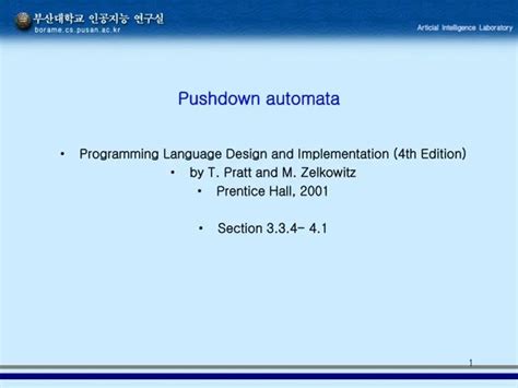 Ppt Pushdown Automata The Power Of Pda In Language Parsing