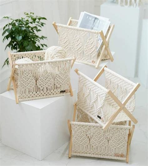 Газетниця макраме — ціна 2500 грн у каталозі Декоративні меблі Купити товари для дому та побуту