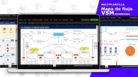 Vsm Mapa De Fujo Plantilla Excel Adn Lean