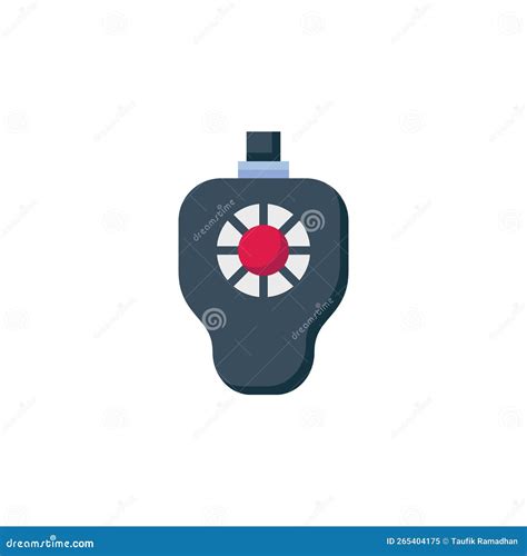 Trackball Vector Icon Computer Component Icon Flat Style Perfect Use