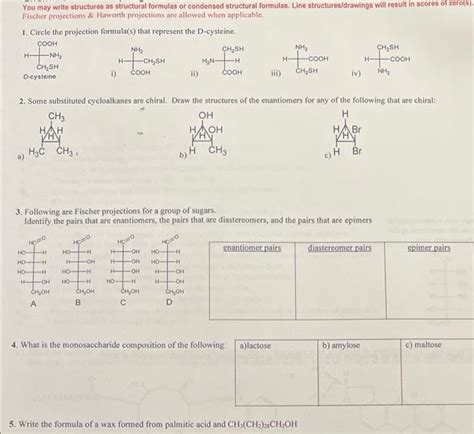 Solved You May Write Structures As Structural Formulas Or Chegg Com