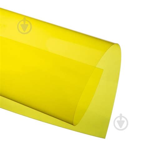 ᐉ Обложка для брошюрования Binditek А4 пластиковая прозрачная глянец желтая 180 мкм 100 шт