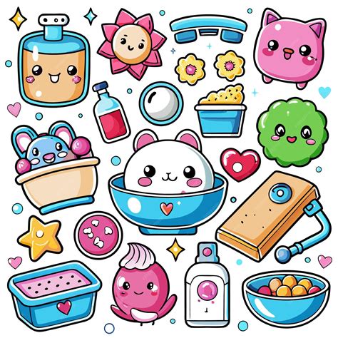 Cute Cartoon Illustrations Of Animals Objects And Playful Items Cute Cartoon Illustrations Of Animals Objects And Playful Items