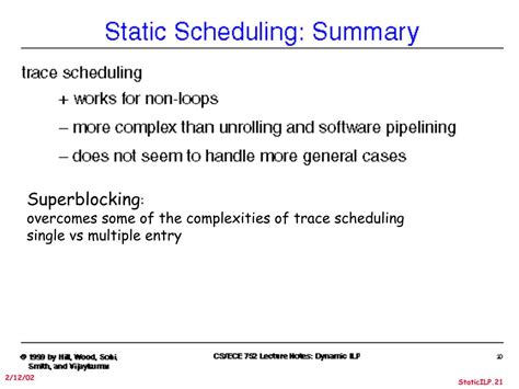 Ppt Static Ilp Static Compiler Based Scheduling Powerpoint