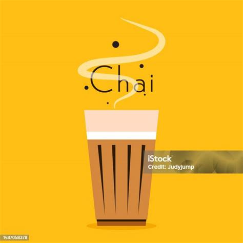 인도 뜨거운 음료 벡터입니다 인도 차이 아이콘입니다 차이는 인도 음료입니다 케 랄라 찻집 그림 벡터 Eps 인도 케 랄라 길가