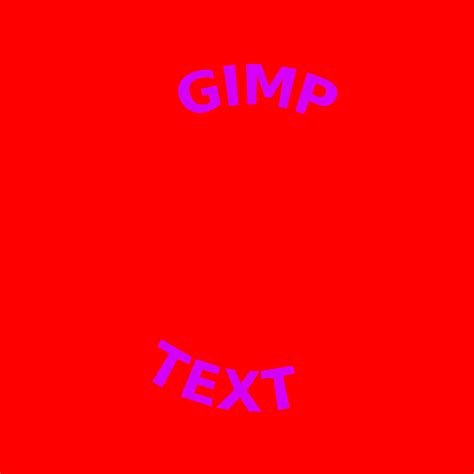 Gimp Text Use