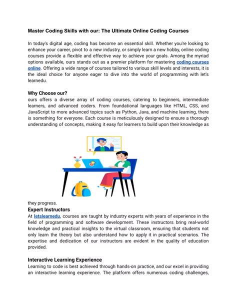 PPT - Master Coding Skills with our: The Ultimate Online Coding Courses PowerPoint Presentation ...