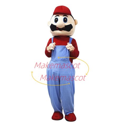 Slim Version Super Mario Mascot Costume