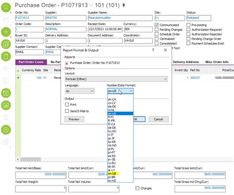 Number Date Format On Report Dialogue IFS Community