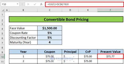 How To Create Convertible Bond Pricing Model In Excel
