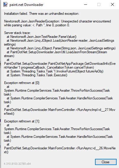 Install Issue On Windows Troubleshooting Bug Reports Paint NET Forum