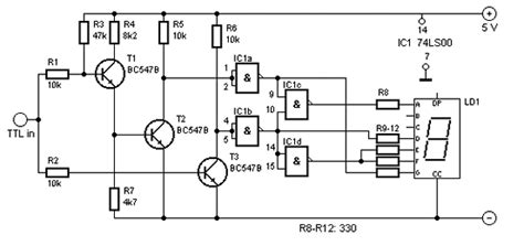 Digital Ttl Voltage Testing Meter Circuit Diagram The Circuit