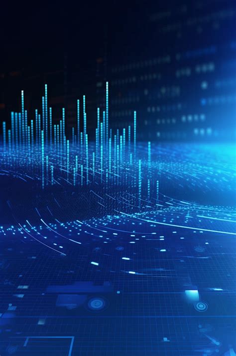 Ai数字艺术抽象流数据流科技风背景图 花瓣网