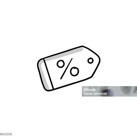 가격표 편집 가능한 획이 있는 스케치 낙서 벡터 라인 아이콘입니다 Icon은 웹 디자인 모바일 앱 Ui Ux 및 Gui 디자인에 적합합니다 가격표에 대한 스톡 벡터 아트 및