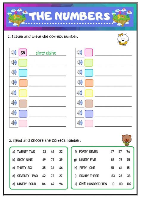 sequencing numbers for grade 1