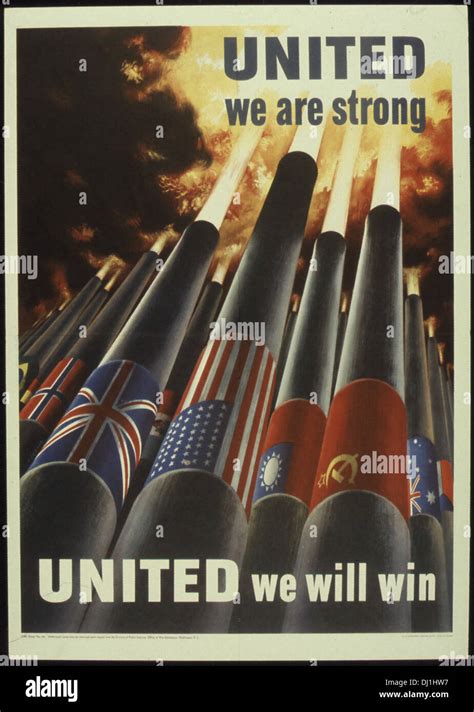 This World War Ii Era Propaganda Poster Emphasizes Unity As A Key
