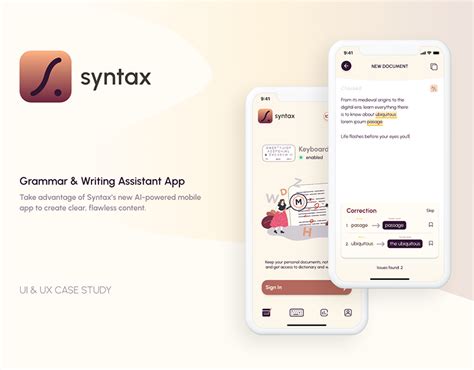 UI UX Case Study Syntax Behance