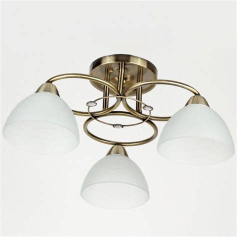 ᐉ Люстра стельова класична Свет Sh 1018 3 Ab на три плафона Античний • Краща ціна в Києві