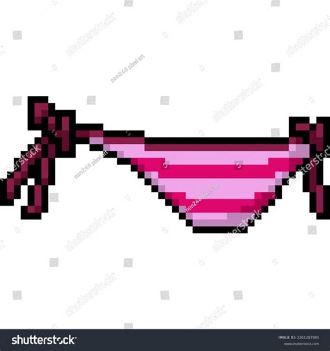 Pixel Art Girl Panty Pink Stock Vector Royalty Free 2261287985